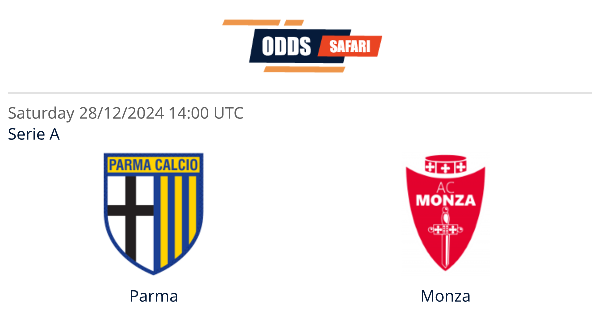 Odds comparison for Parma - Monza / Serie A Soccer at 28/12/24 | OddsSafari