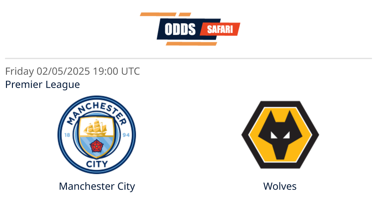 Odds comparison for Manchester City - Wolves / Premier League Soccer at ...