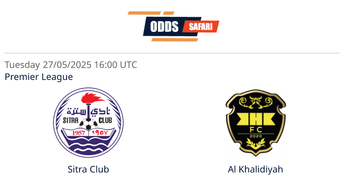 Odds comparison for Sitra Club - Al Khalidiyah / Premier League Soccer ...