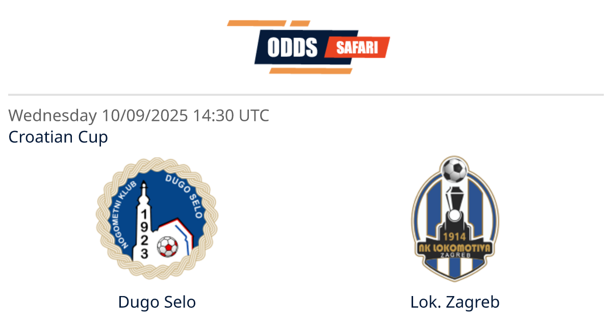 Odds comparison for Dugo Selo - Lok. Zagreb / Croatian Cup Soccer at 10 ...