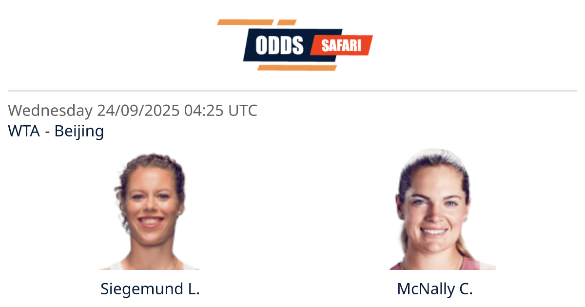 Odds comparison for Siegemund L. - McNally C. / WTA - Beijing Tennis at ...
