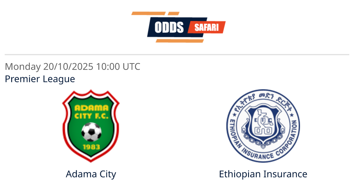 Odds comparison for Adama City - Ethiopian Insurance / Premier League ...