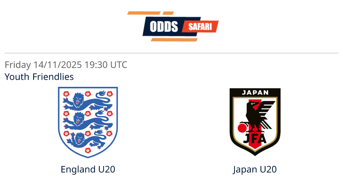 Odds comparison for England U20 - Japan U20 / Youth Friendlies Soccer ...