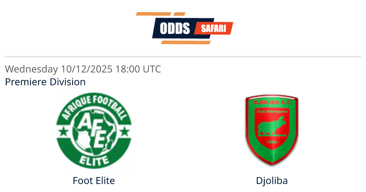 Odds comparison for Foot Elite - Djoliba / Premiere Division Soccer at ...