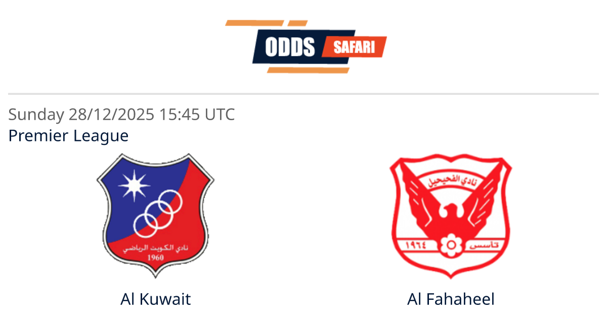 Odds comparison for Al Kuwait - Al Fahaheel / Premier League Soccer at ...