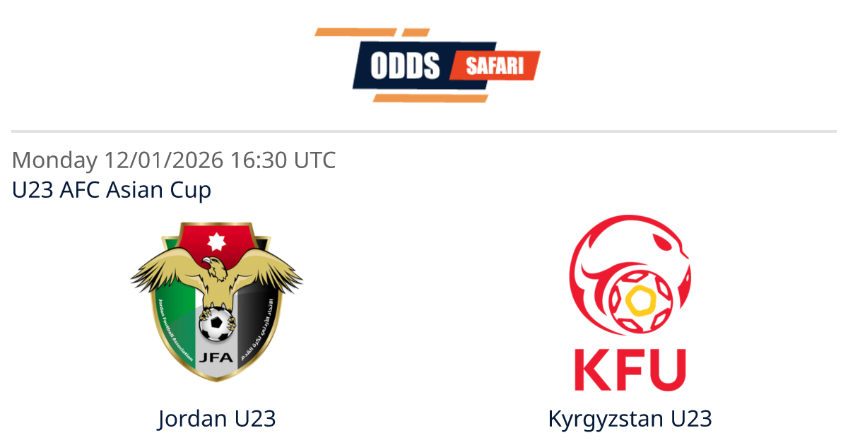 Odds comparison for Jordan U23 - Kyrgyzstan U23 / U23 AFC Asian Cup ...