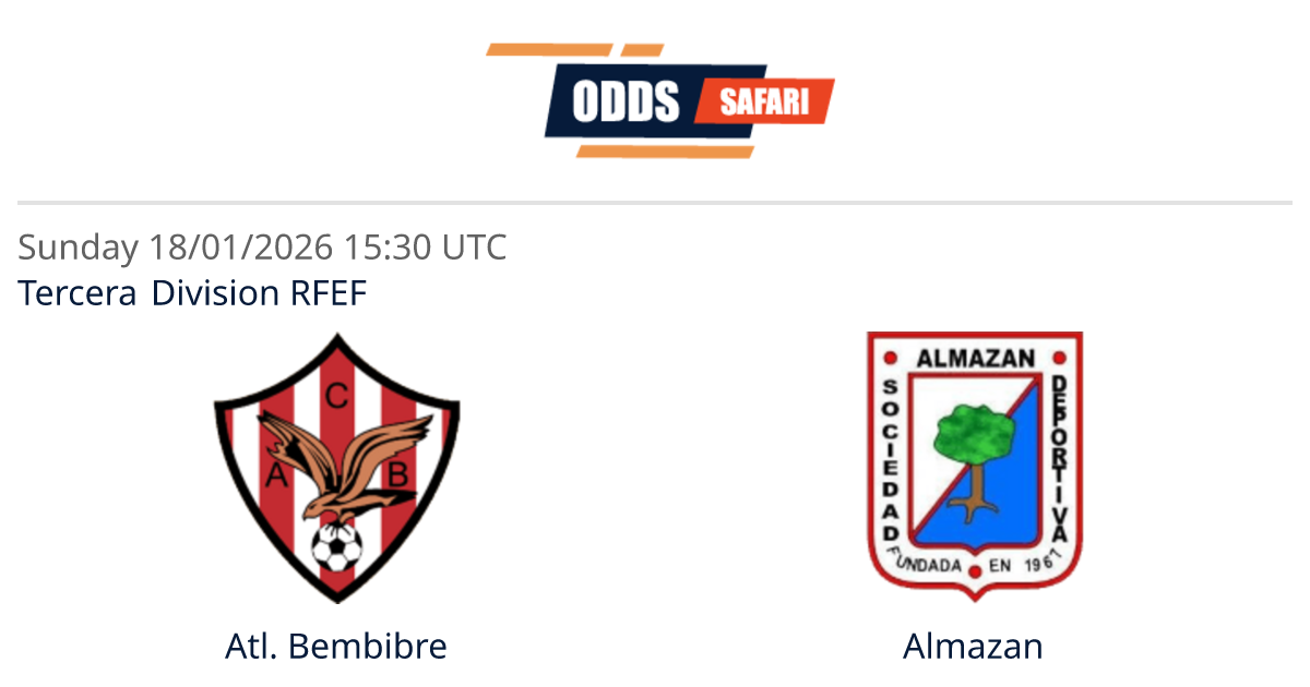 Odds comparison for Atl. Bembibre - Almazan / Tercera Division RFEF ...