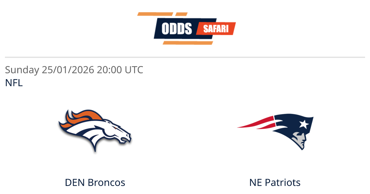 Odds comparison for DEN Broncos - NE Patriots / NFL Am. Football at 25 ...